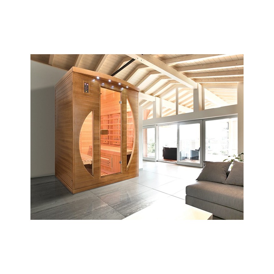 Sauna Infrarouges SPECTRA 2 à 4 places - Technologie DUAL HEALTHY