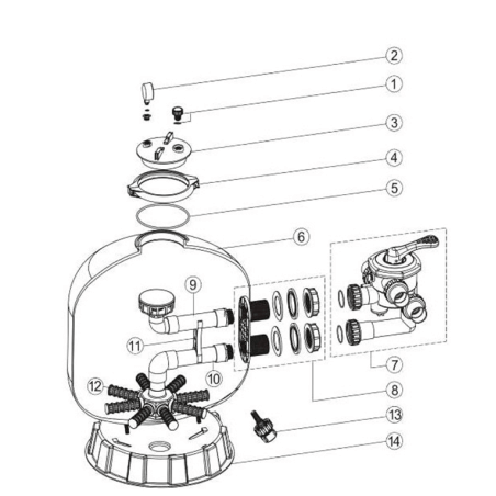 Joint pour couvercle de filtre à sable SOUFFLE SIDE VIPOOL